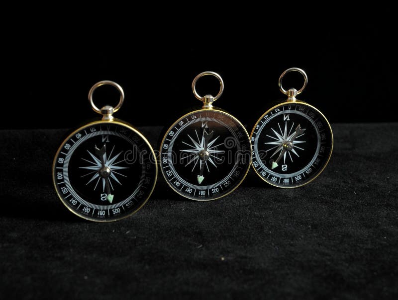 Compass Indicating Differents Directions Stock Image - Image of magnet ...