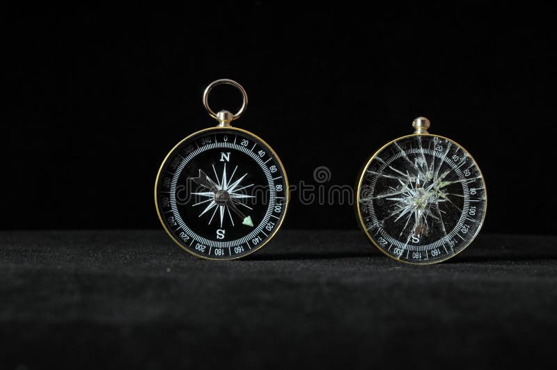 Compass Indicating Differents Stock Photo - Image of navigation ...
