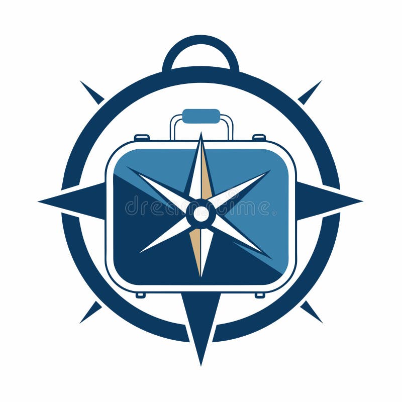 A Compass Inside a Blue Case, an Elegant Design Incorporating a ...