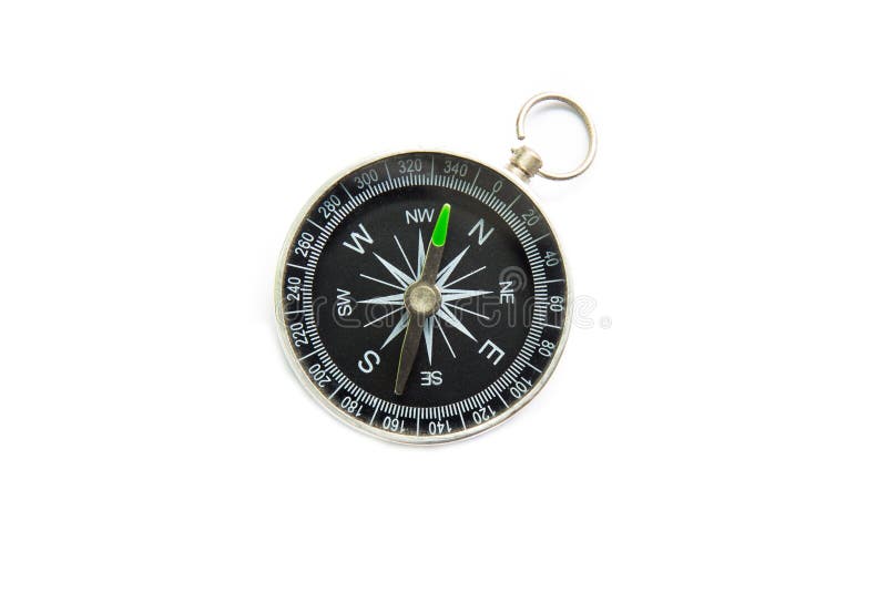 Compass Isolated on White Background Stock Photo - Image of exploration ...