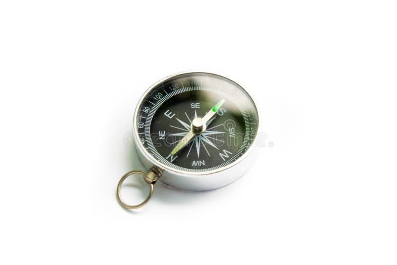 Compass Isolated on White Background Stock Photo - Image of exploration ...