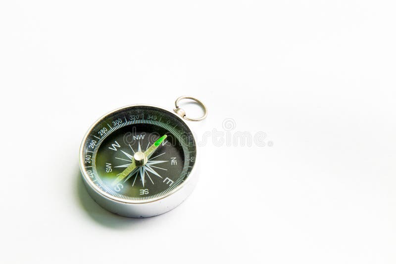 Compass Isolated on White Background Stock Photo - Image of exploration ...