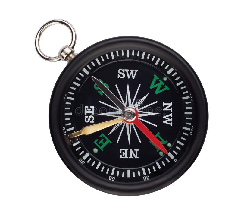Compass Isolated on White Background. Adventure, Discovery, Navigation ...