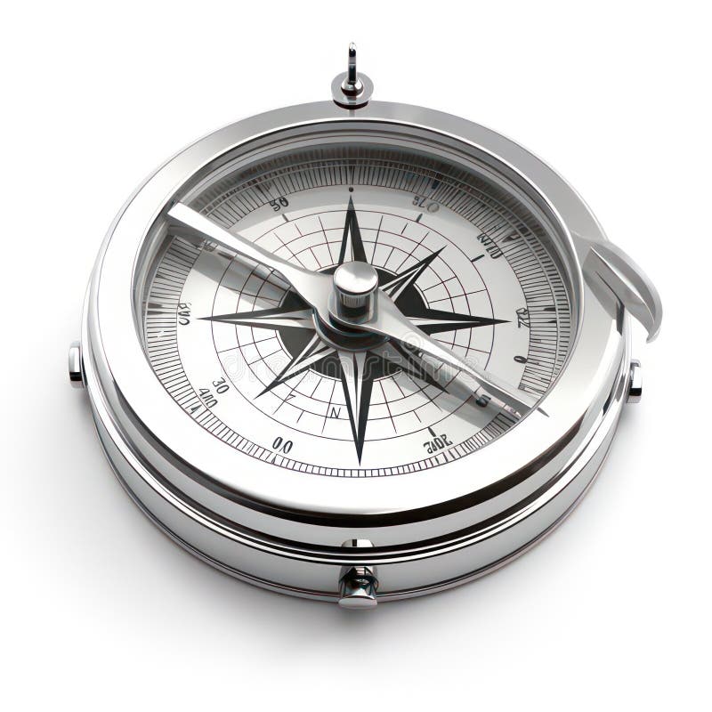 Compass Isolated on White Created with Generative AI Stock Photo ...