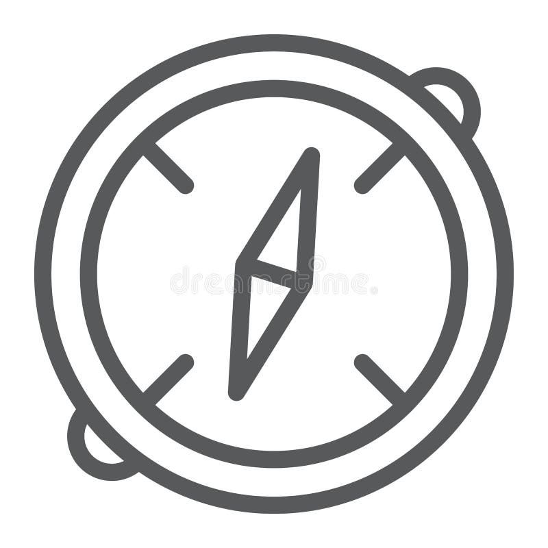 Destination Line and Glyph Icon, Gps and Location, Map Pin Sign, Vector ...