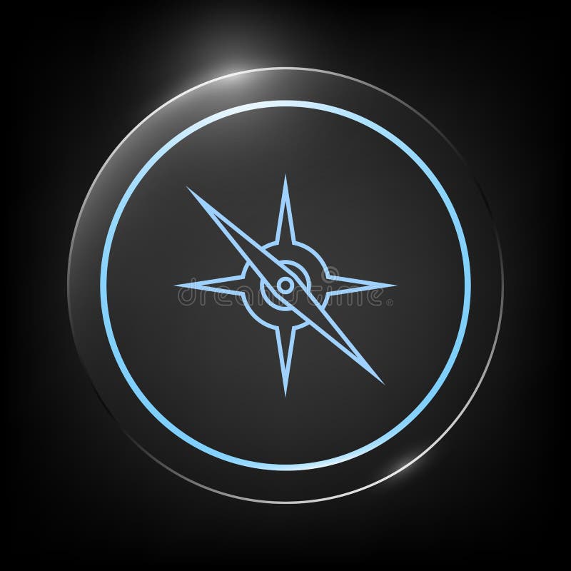 Future Versus Past and Present Concept with Compass Pointing Towards ...