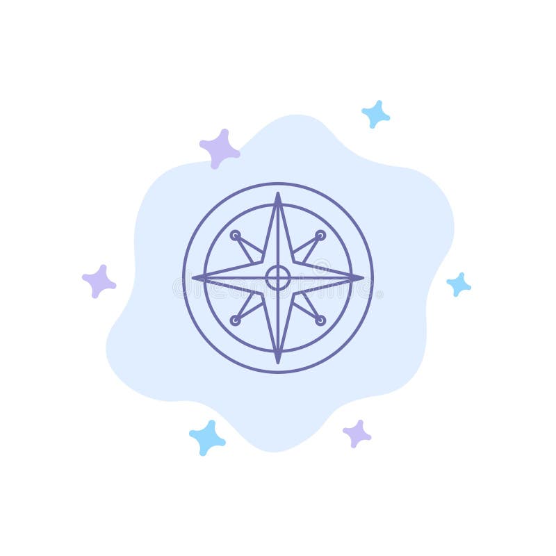 Compass, Location, Navigation, Navigator, Position Blue Icon on ...