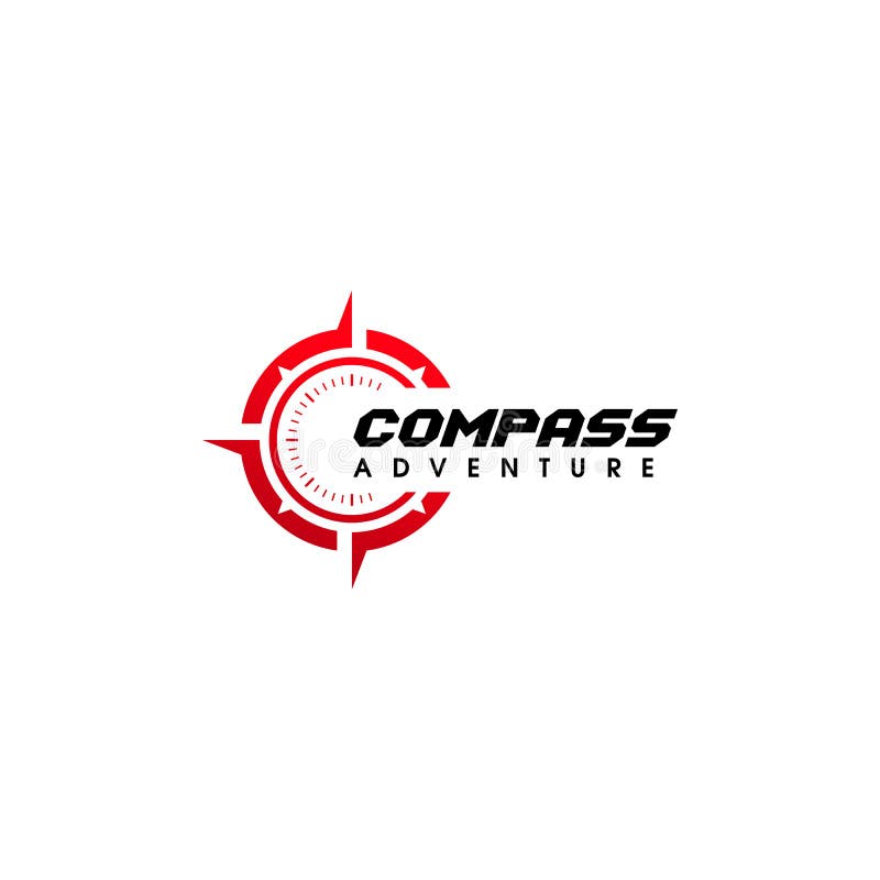 Compass Logo Design. C Letter Logo Icon Symbol Stock Vector ...