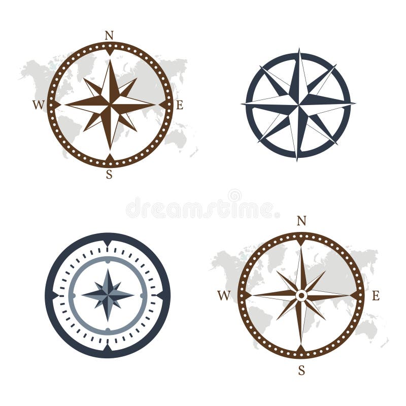 Compass logo design stock vector. Illustration of color - 124353049