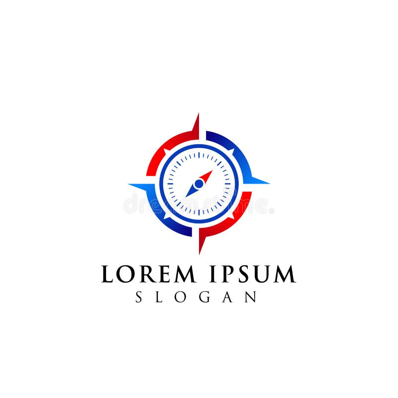 Map and Compass Logo stock vector. Illustration of destination - 14804846