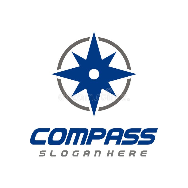 Compass Logo Design Vector stock vector. Illustration of direction ...