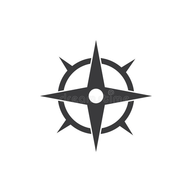 COMPASS LOGO and SYMBOL TEMPLATE Stock Vector - Illustration of arrow ...