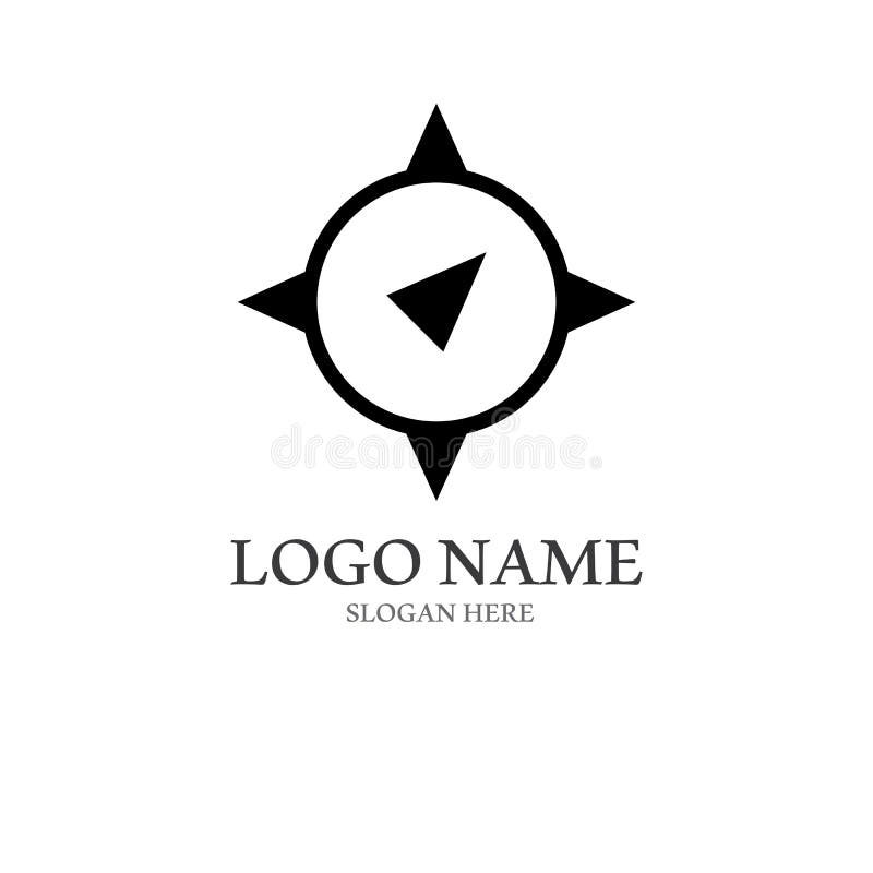 Compass Logo and Symbol with Vector Concept Illustration Template Stock ...