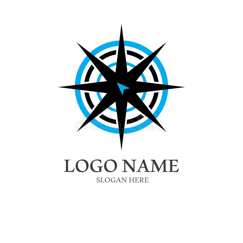 Compass Logo and Symbol with Vector Concept Illustration Template Stock ...
