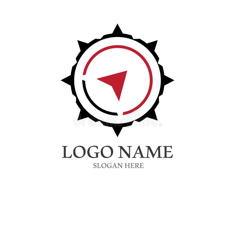 Compass Logo and Symbol with Vector Concept Illustration Template Stock ...