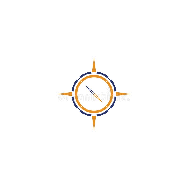 Compass Logo and Symbol with Vector Concept Illustration Template Stock ...