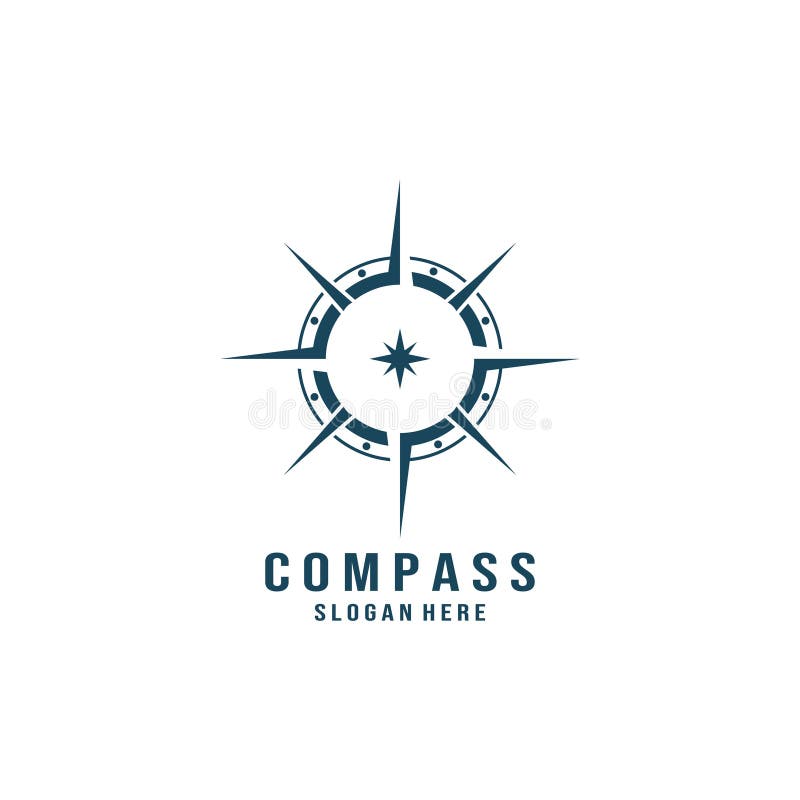 Compass Logo and Symbol with Vector Concept Illustration Template Stock ...