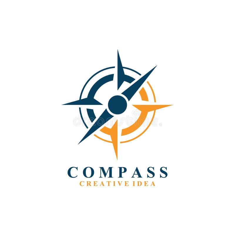Compass Logo and Symbol with Vector Concept Illustration Template Stock ...