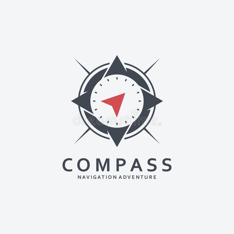 Compass Logo and Symbol with Vector Concept Illustration Template Stock ...