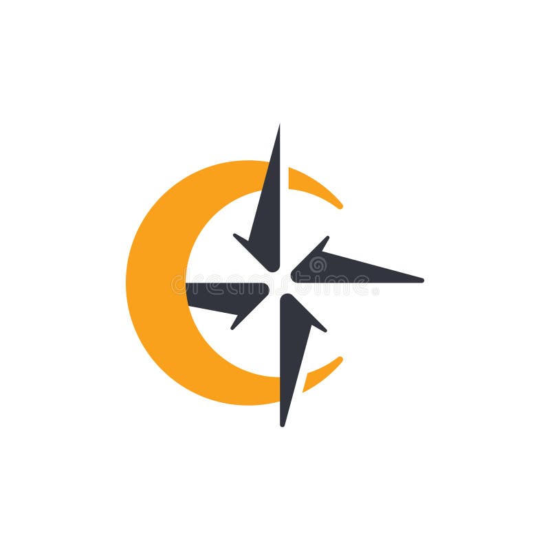 Compass Logo Template Icon stock vector. Illustration of company ...