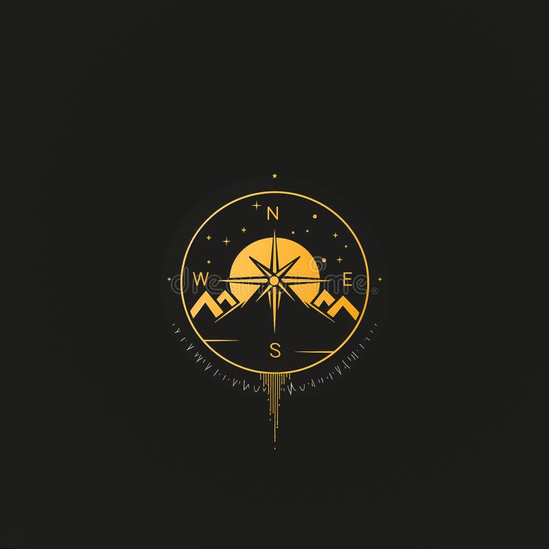 Compass Logo with the Title Compass Logo Stock Illustration ...