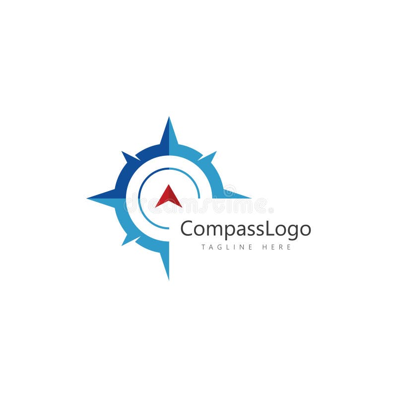 Compass Logo Vector Concept Design Template Icon Stock Vector ...