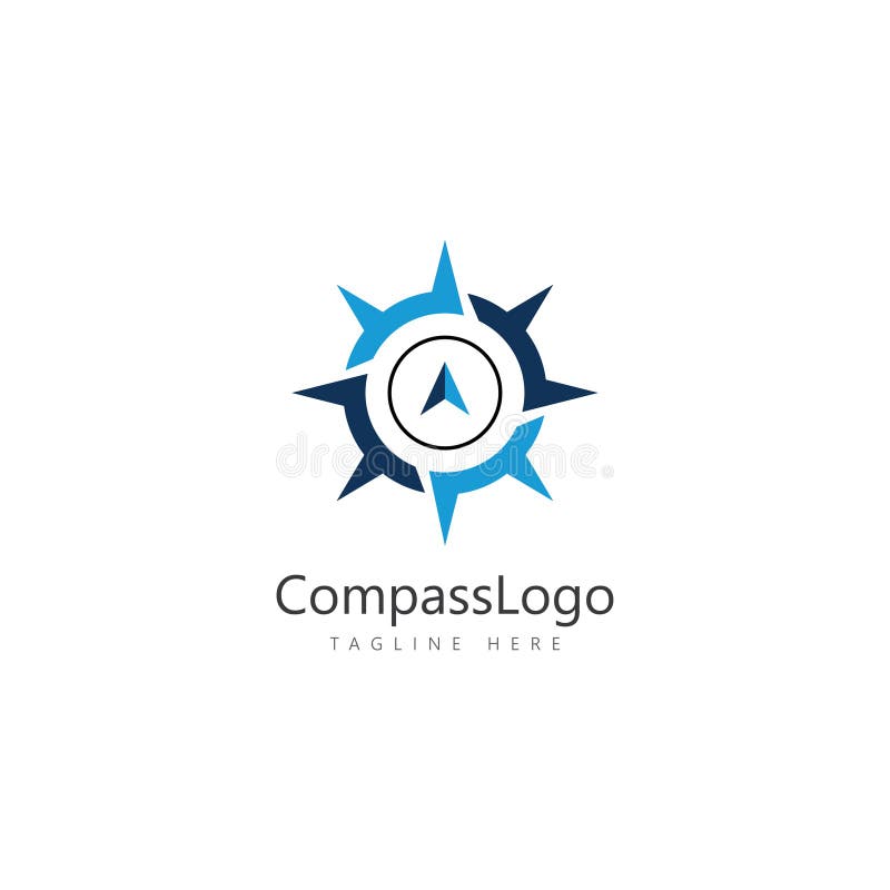 Compass Logo Vector Concept Design Template Icon Stock Vector ...