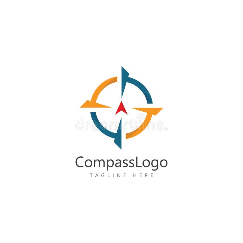 Compass Logo Vector Concept Design Template Icon Stock Vector ...