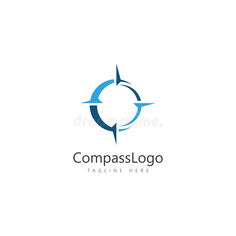 Compass Logo Vector Concept Design Template Icon Stock Vector ...
