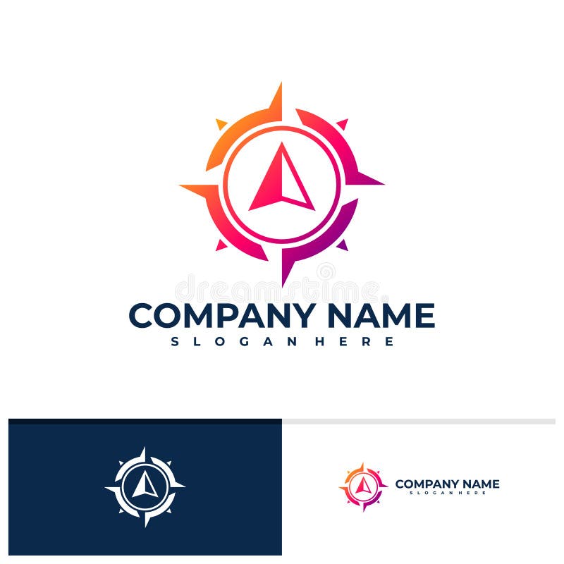 Compass Logo Vector Template, Creative Compass Logo Design Concepts ...