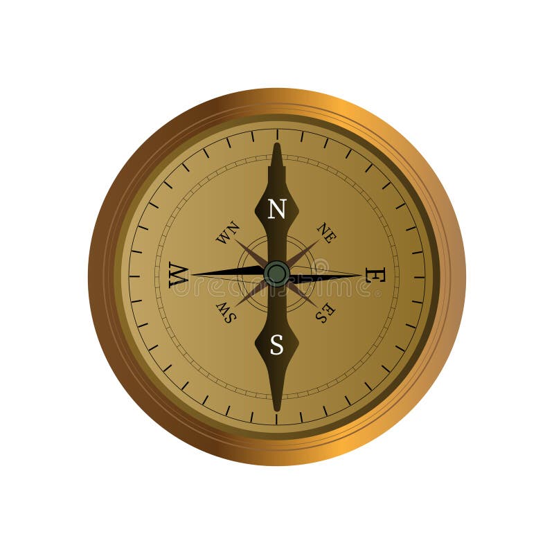 Compass, Magnetic Compass, Navigation Stock Vector - Illustration of ...