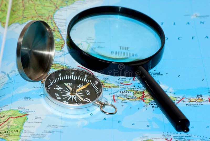 Compass stock image. Image of orientation, antique, destination - 3407545