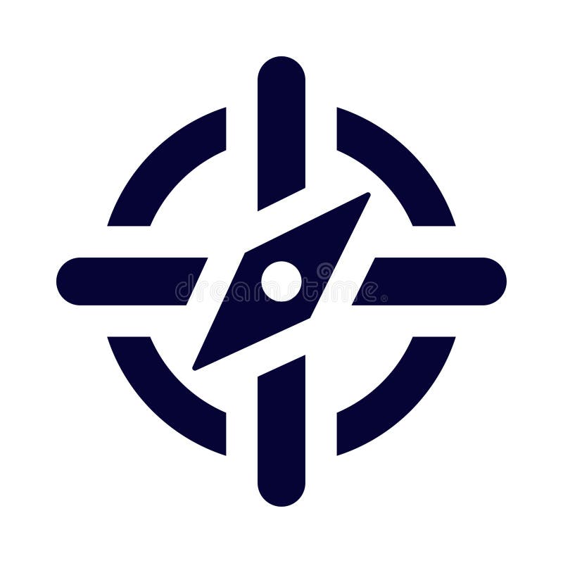 Compass Map Instructions, Compass, Target, Bow, Compass Icon Stock ...