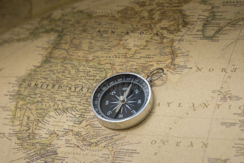 Compass and map stock photo. Image of compass, france - 74844874
