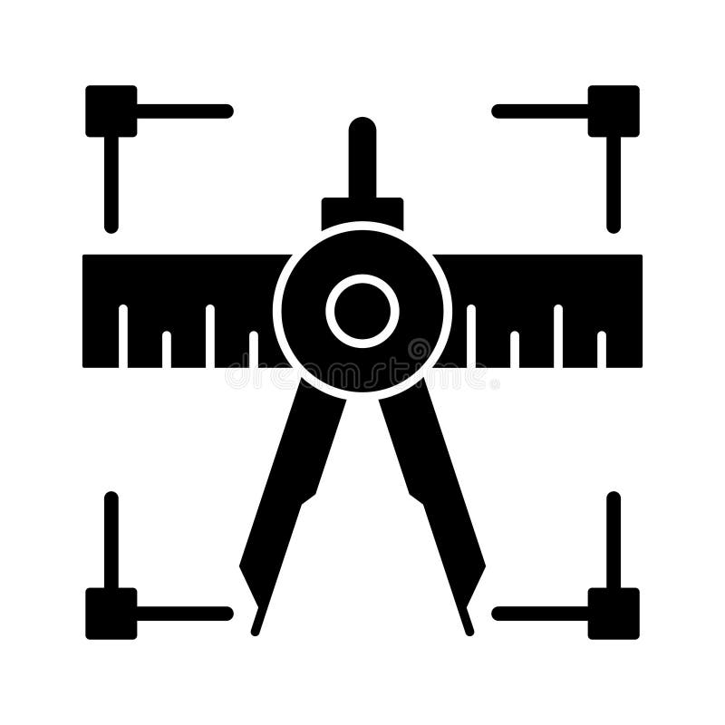 Compass Measure Isolated Vector Icon Which Can Easily Modify or Edit ...