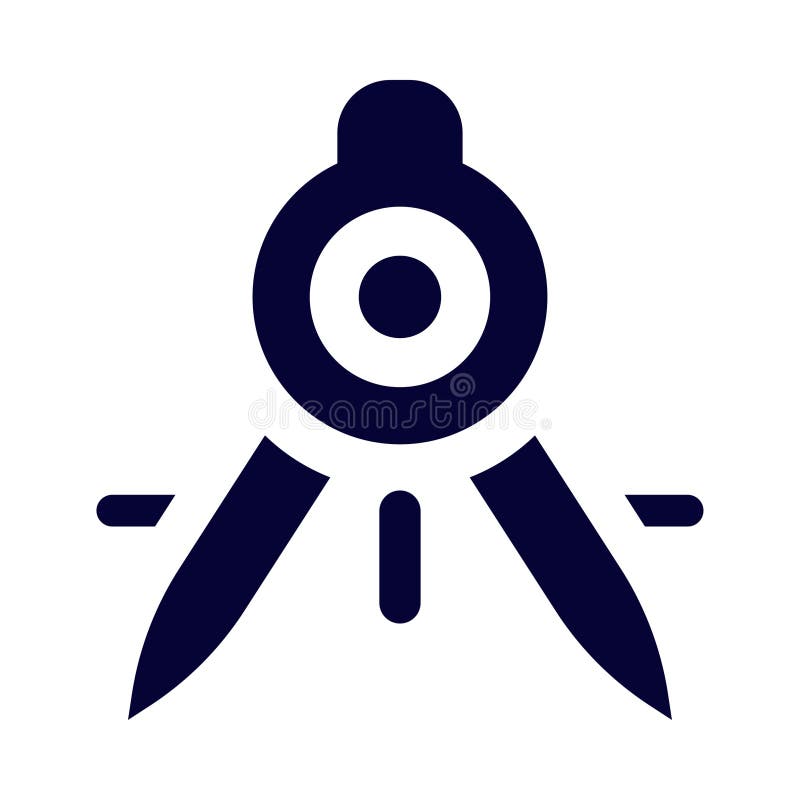 Compass Measure Precision Compass Drawing Compass Tool Icon Stock Vector Illustration Of