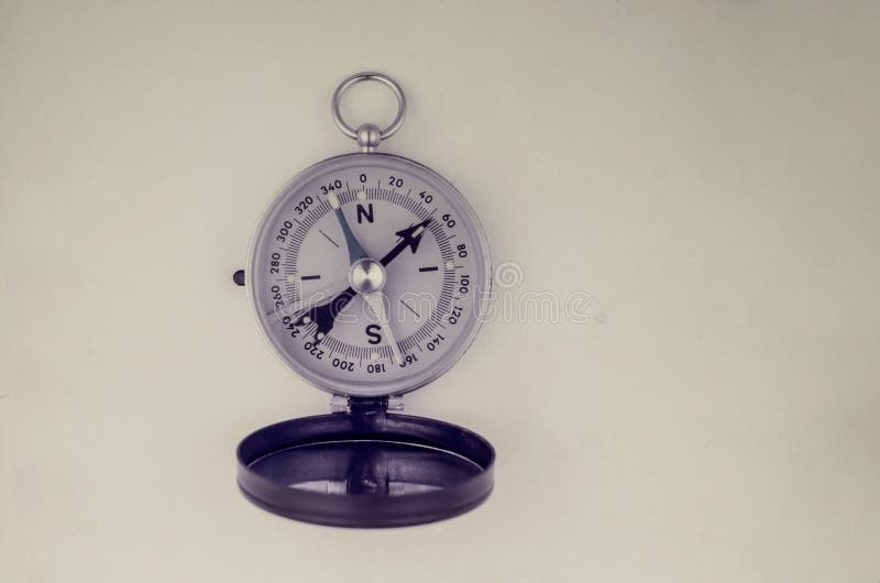 Pocket Compass, Essential for Following the Right Path. Stock Image ...