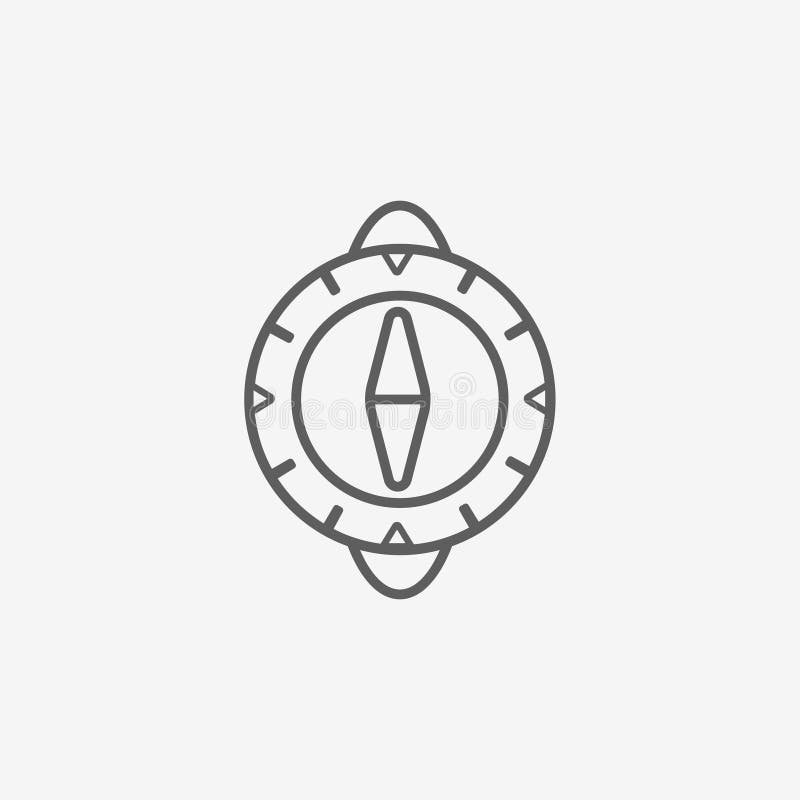 Compass modern icon stock vector. Illustration of orienteering - 94444725