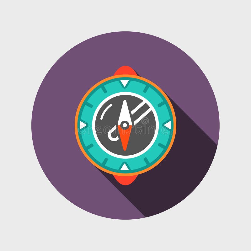 Compass modern icon stock vector. Illustration of color - 94764957