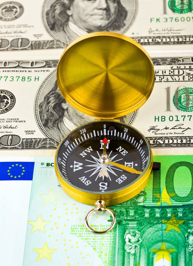 Compass Money Finance Management Services Stock Photo - Image of ...