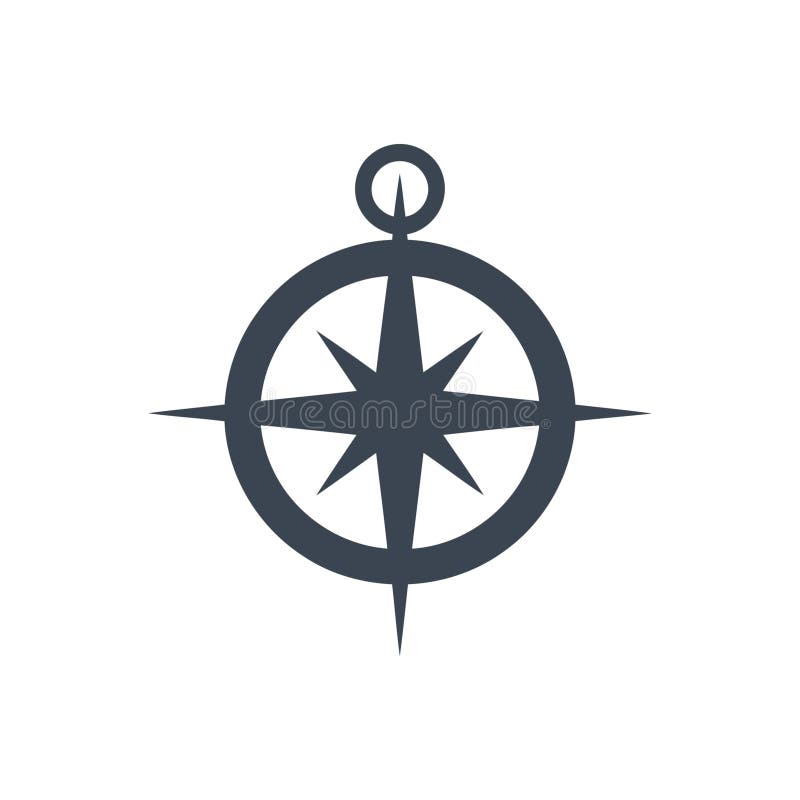 Compass Navigation Icon stock vector. Illustration of symbol - 361528742