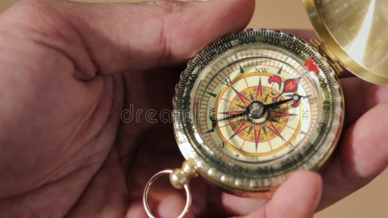 Compass, a Navigational Instrument Stock Video - Video of compass ...