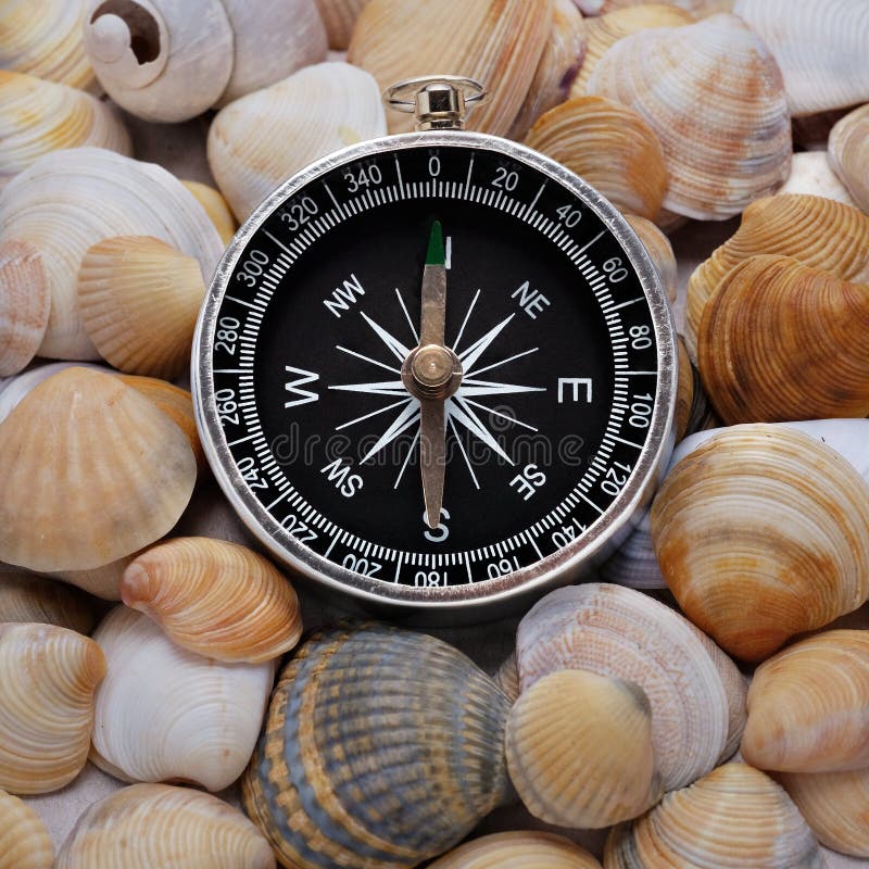 Old Compass and Navigational Ruler on Naval Charts Stock Photo - Image ...