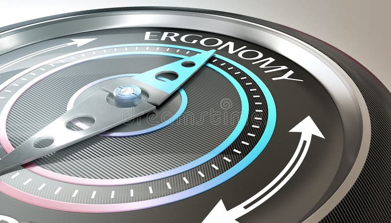 Ergonomy concept stock illustration. Illustration of work - 161712070