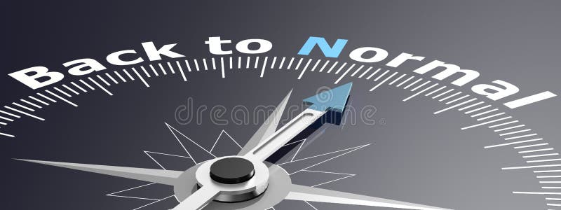 BACK TO NORMAL Lettering in Black Color - Green Loading Progress Bar in ...