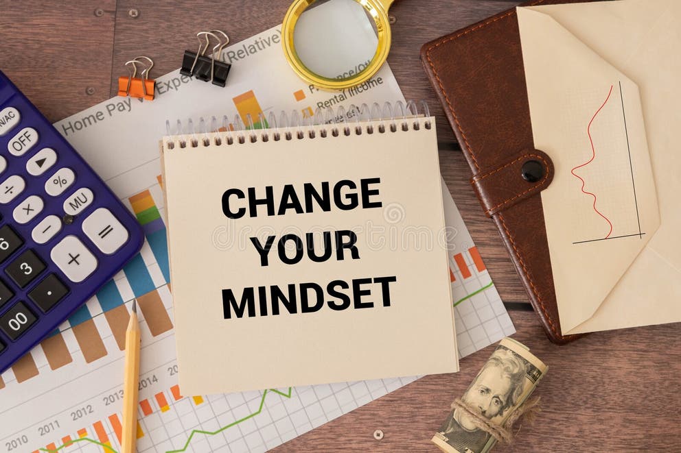 Compass Needle Pointing To the Words Change Your Mindset Stock Image ...