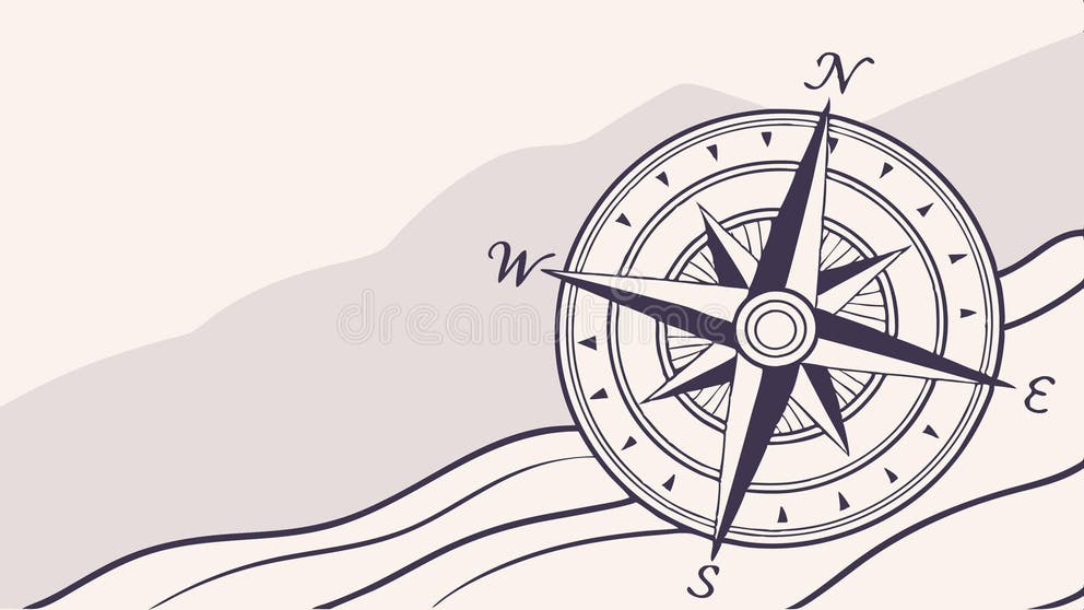 Compass and Network, Navigation and Global Connections Vector Design ...