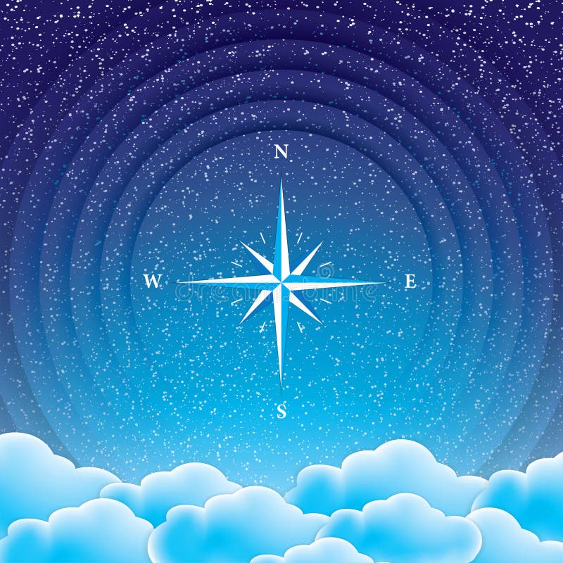 Compass stock vector. Illustration of geography, degree - 31041346