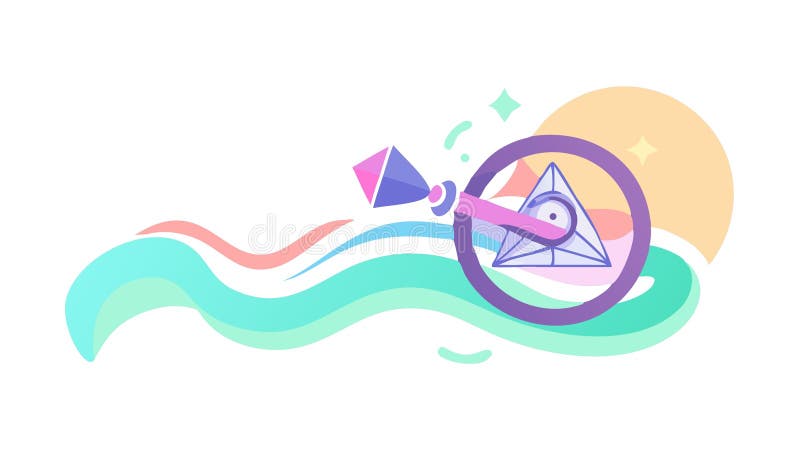 Compass with Ocean Waves, Nautical Navigation Symbol, Vector Design ...