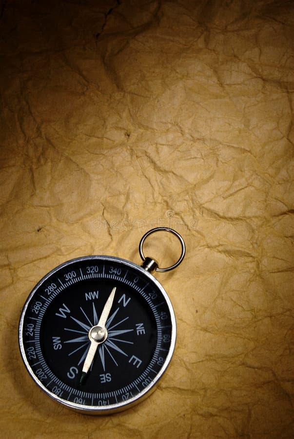 Compass and old paper stock photo. Image of east, antique - 22737036